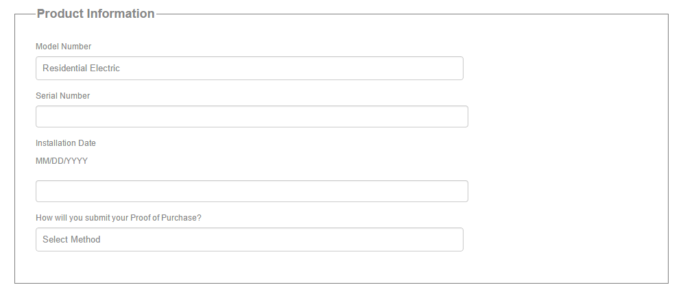 Register Your Westinghouse Water Heating Product!
